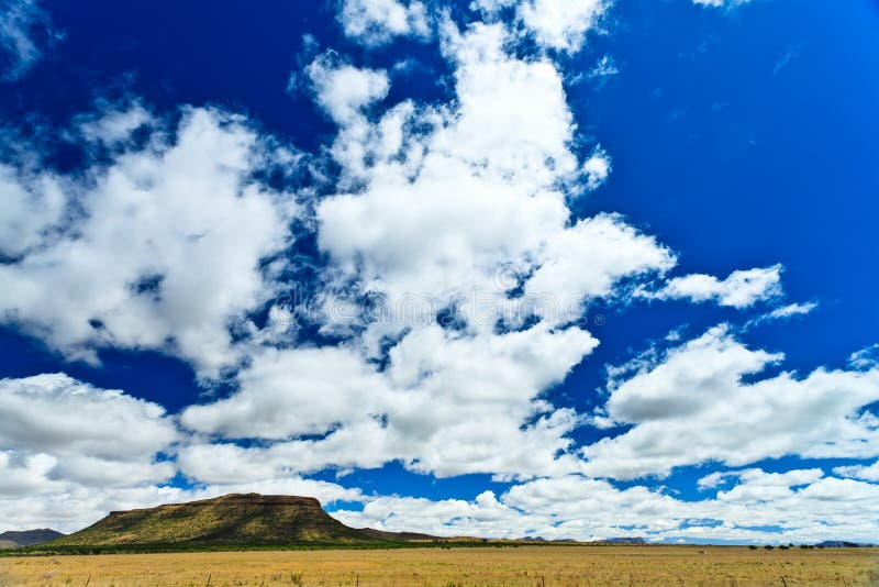 Desolate Landscape with Beautiful Cloudscape Stock Photo - Image of ...