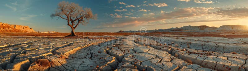 Desolate Landscape with Clay Formations, Dry and Harsh Environment ...