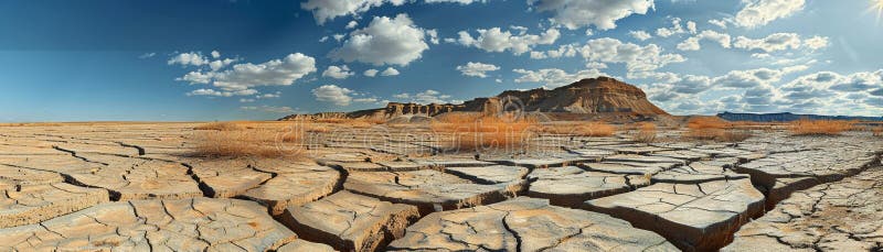 Desolate Landscape with Clay Formations, Dry and Harsh Environment ...