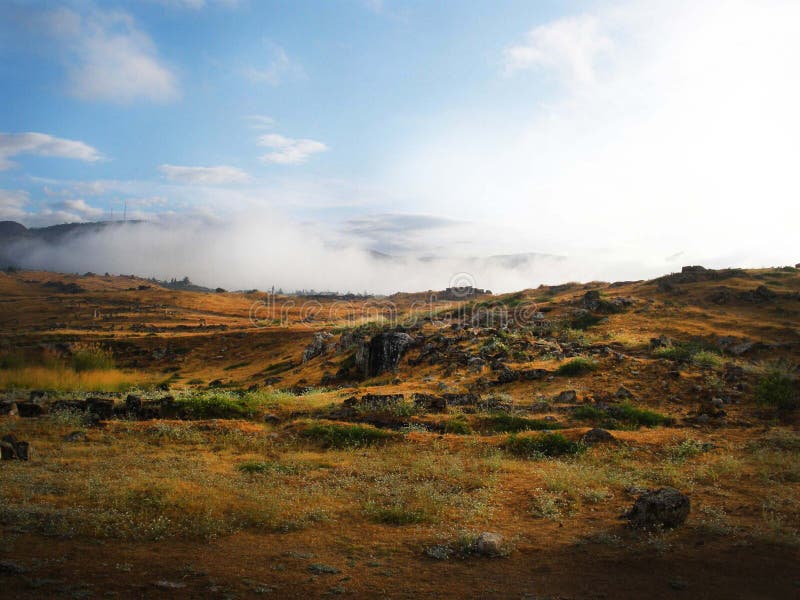 Desolate Landscape in Turkey Stock Photo - Image of turkey, landscape ...