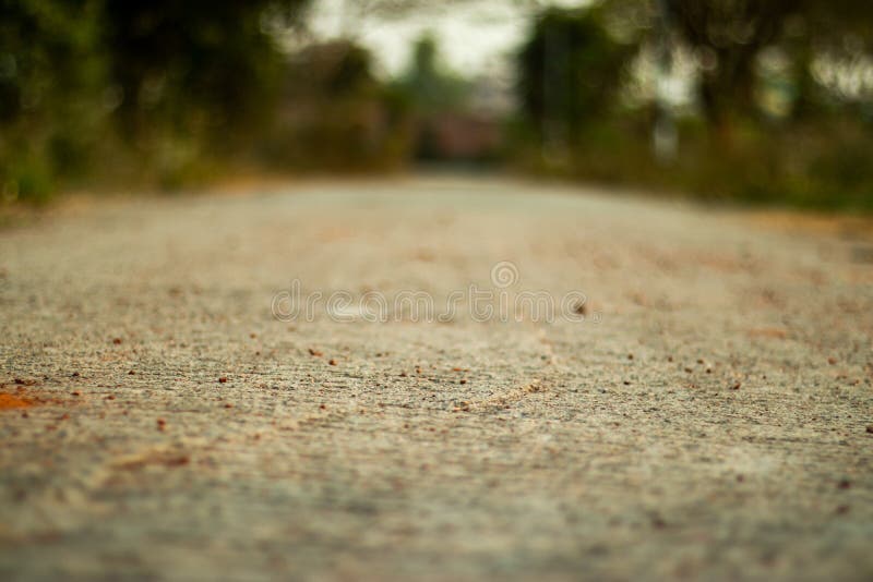 A Desolate One or Empty Back Road in a Longest Grave Stock Image ...