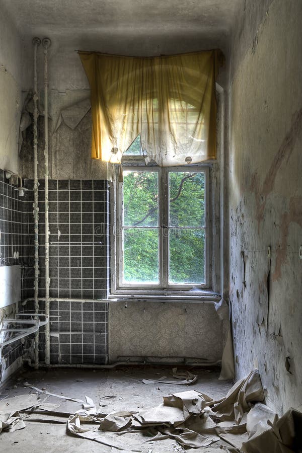 Desolate room stock image. Image of refurbish, wallpaper - 21115345