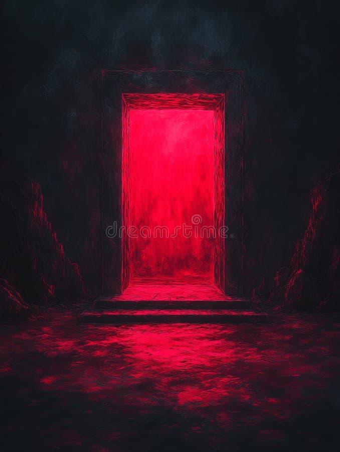 Neon Void Room stock illustration. Illustration of dramatic - 333707940