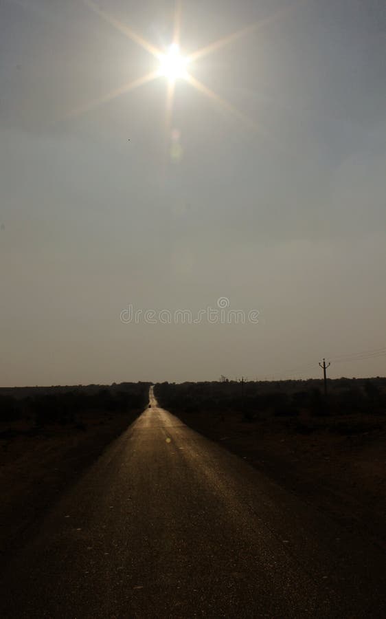 Desolate rural road India stock image. Image of desolate - 91989935