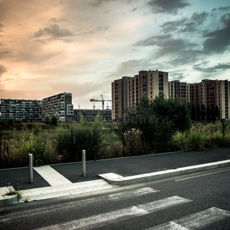 Desolate suburb landscape stock photo. Image of landscape - 32814196