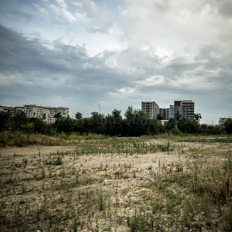 Desolate suburb landscape stock photo. Image of landscape - 32814196