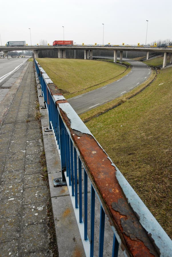 Desolated Traffic Exchanger Never To Be Finished Stock Image - Image of ...
