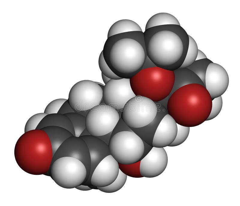 Desonide Topical Corticosteroid Drug Molecule. Skeletal Formula. Stock ...