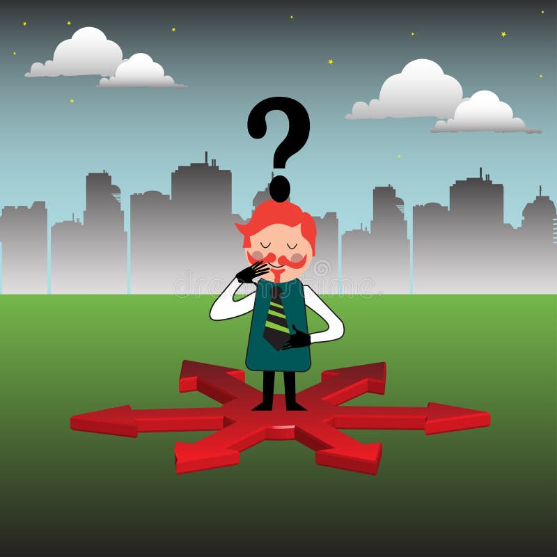 Desorientación ilustración del vector. Ilustración de desorientación ...