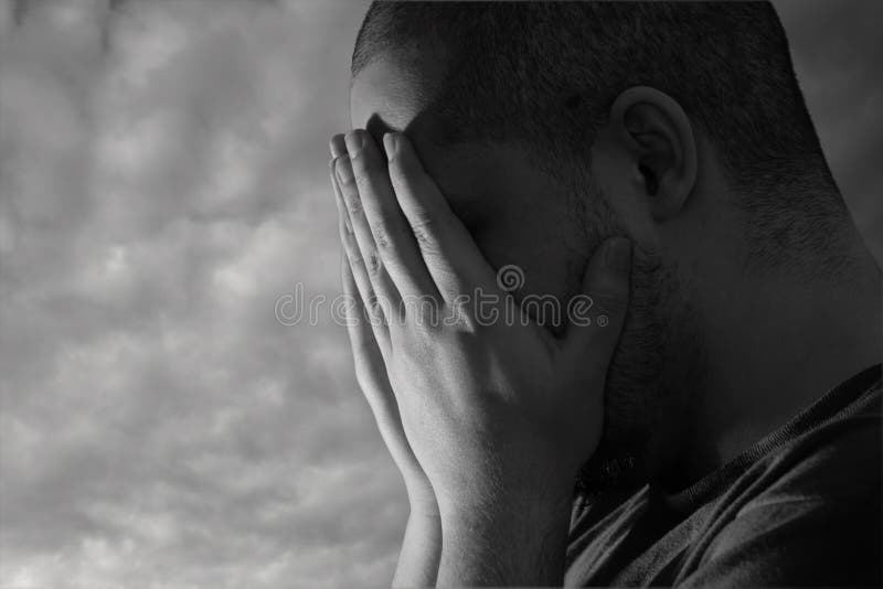 Despair/depression stock photo. Image of hands, focus - 8899586