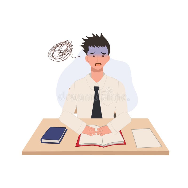 Despair Frustration Confused and Stressed Thai University Student in ...