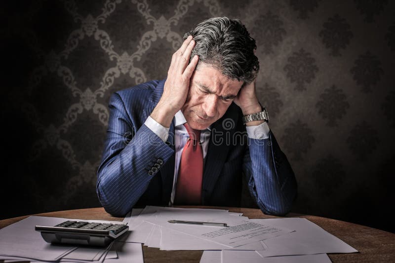 Elegant rich man thinking stock image. Image of celebrate - 39522207