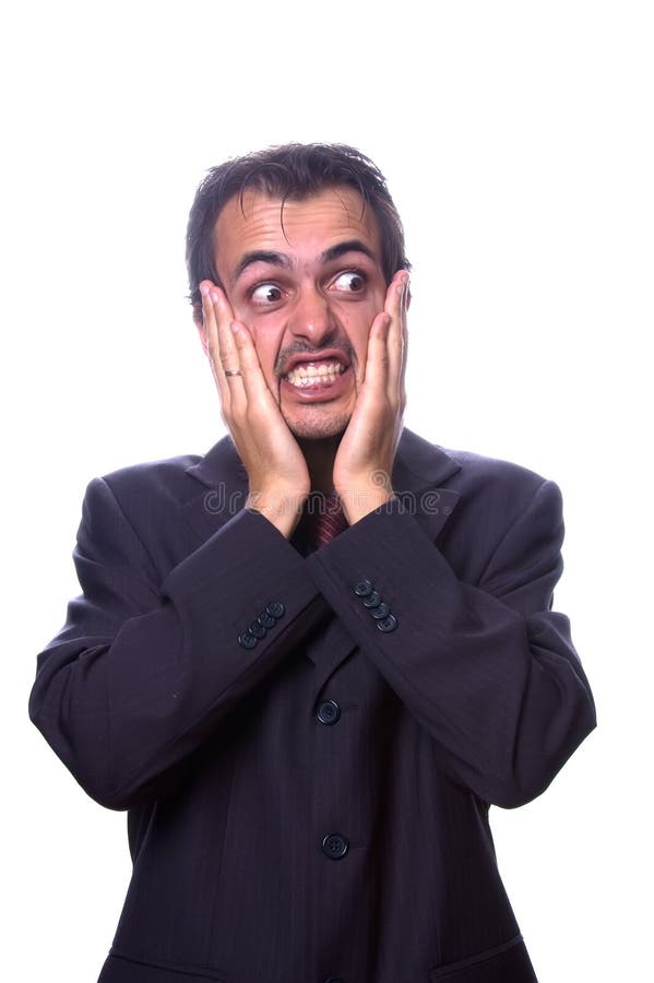 Desperate man stock image. Image of despair, headache - 3219629