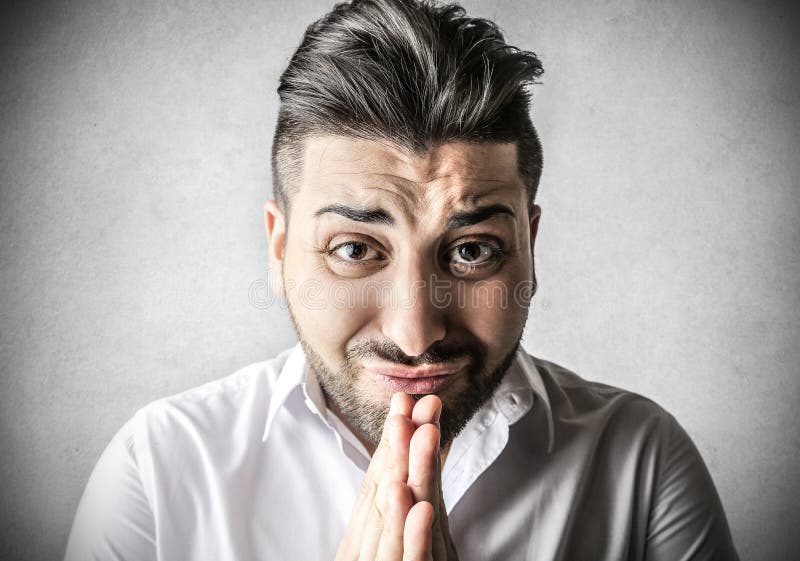 Desperate man begging stock photo. Image of choose, business - 37977868