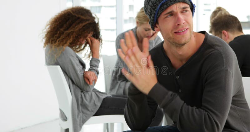 A Desperate Man Crying Out stock photo. Image of male - 8624200
