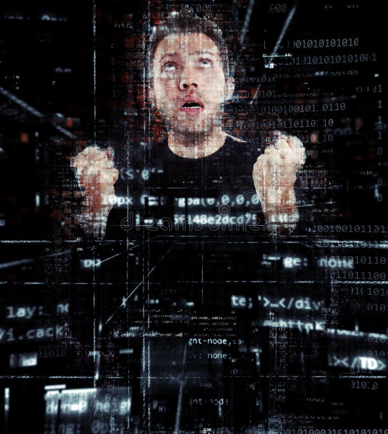 Malware stock illustration. Illustration of hack, frustration - 145826349
