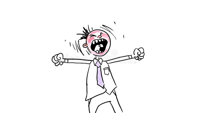 Fed Up 2 stock illustration. Illustration of expression - 4446847