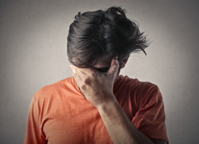 Desperate man stock photo. Image of despair, portrait - 46723224