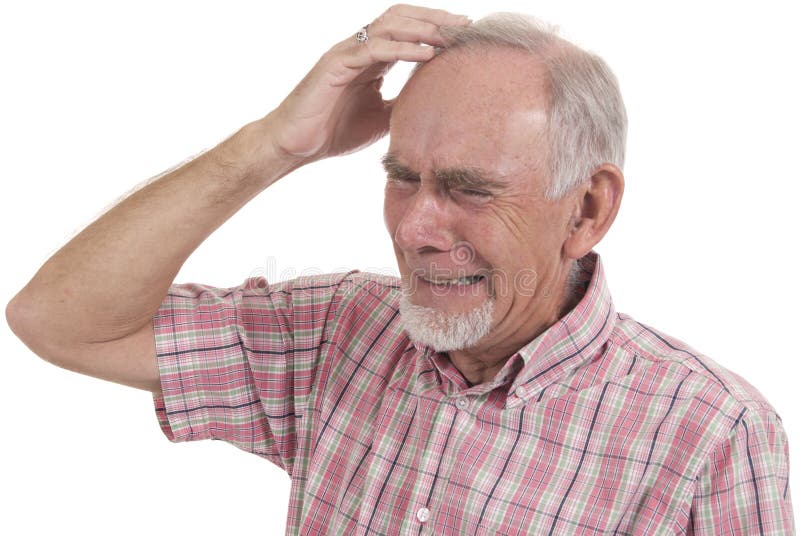 Desperate senior man stock image. Image of desperate, upset - 8891047