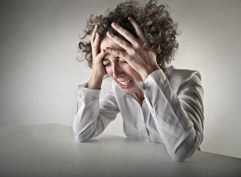 Desperate woman crying stock image. Image of woman, caucasian - 37977317