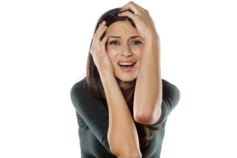 Desperate woman stock image. Image of elegant, isolated - 67434481