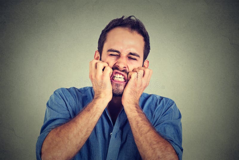 Desperate Young Man Thinking Looking for a Solution Stock Photo - Image ...