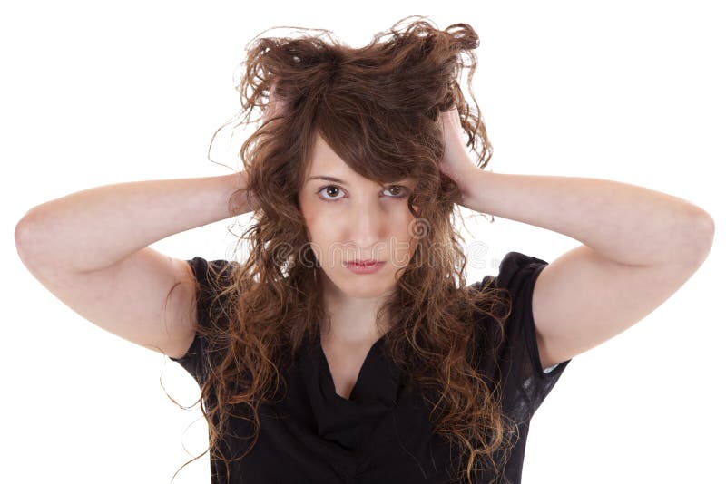 Desperate young woman stock photo. Image of anguish, problems - 23136932