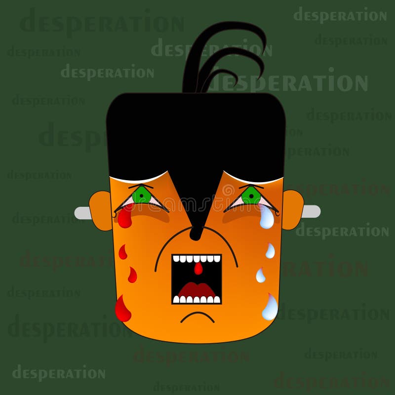 Desperation illustration stock illustration. Illustration of conflict ...