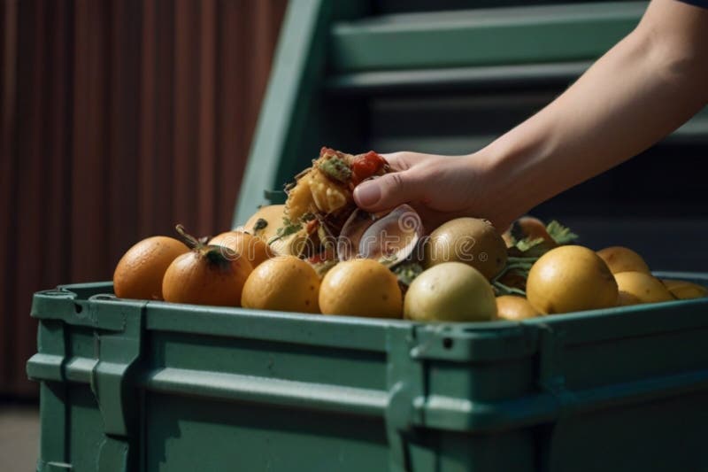 Food in Perfect State in a Dumpster, Representing Food Waste ...