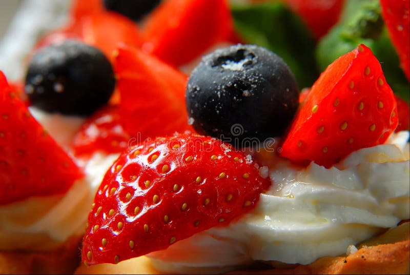 Desser stock image. Image of sugar, sweets, cream, berries - 17750331
