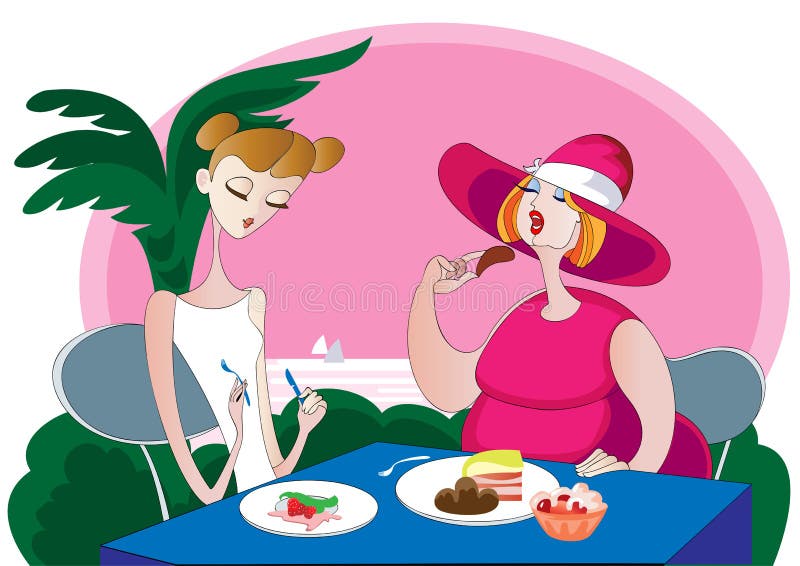 Ladies Who Lunch Clipart Borders
