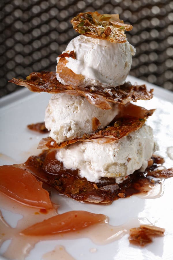 Anthill Cake with Cookie Crumbs and Condensed Milk Mountain Stock Image ...
