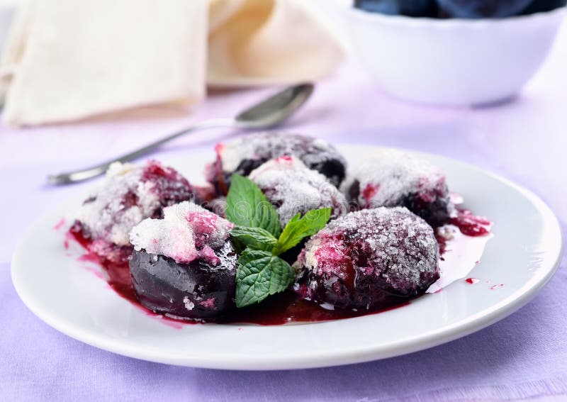 Dessert baked sugar plums stock image. Image of baked - 62241687