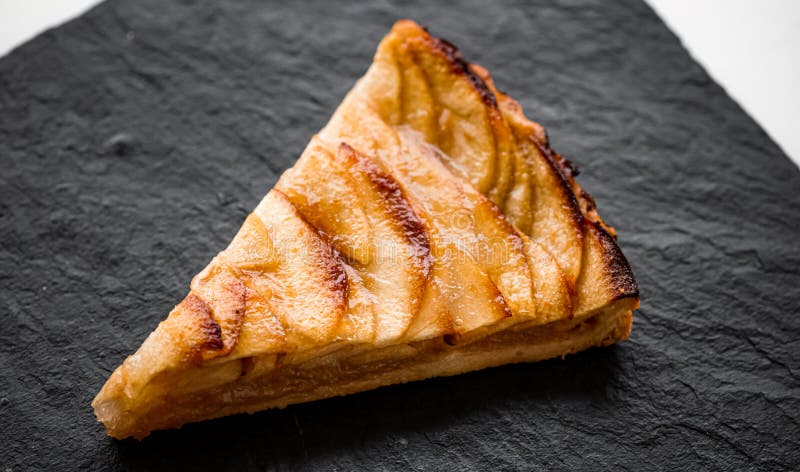 Dessert and Bakery, Slice of Apple Tart Stock Photo - Image of foods ...