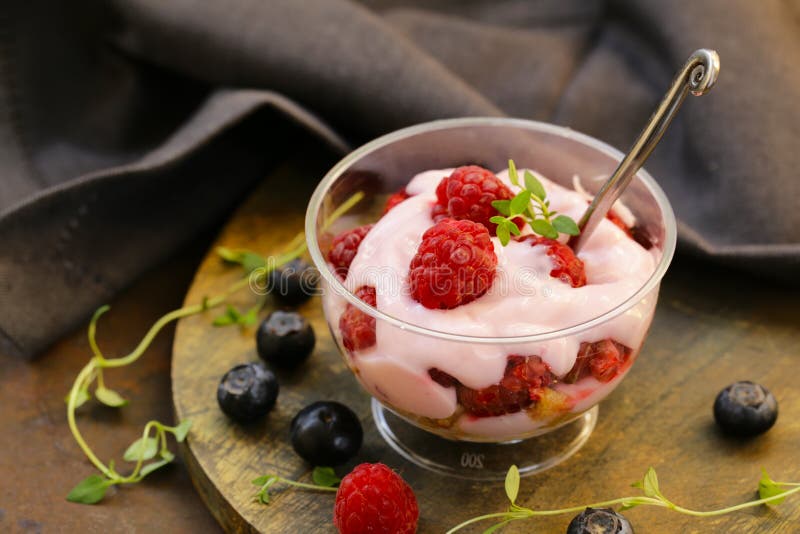 Dessert with berries stock photo. Image of breakfast - 120728772