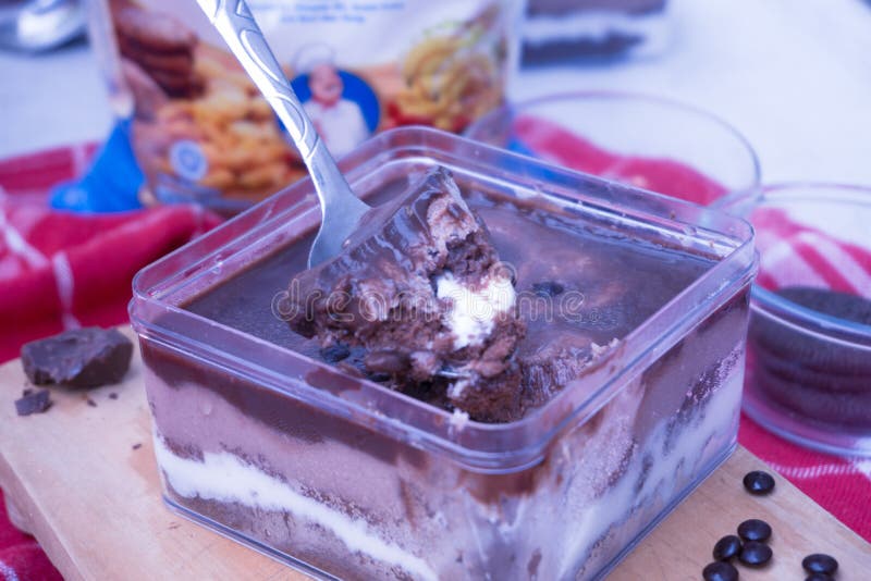 Dessert box chocolate stock image. Image of chocolate - 222951513