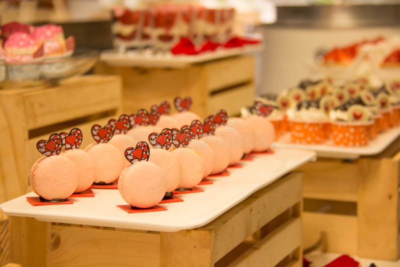 Dessert Buffet with Delicious Sweet Bakery Stock Photo - Image of ...