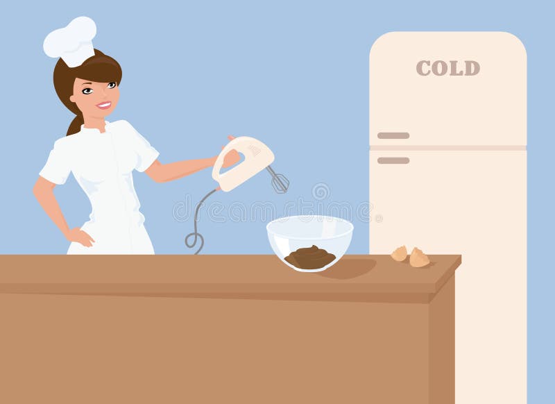 Dessert Chef stock vector. Illustration of holding, baking - 49263149