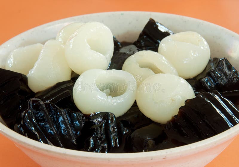 Dessert Chinois De Gelée D'herbe Photo stock - Image du délicieux ...