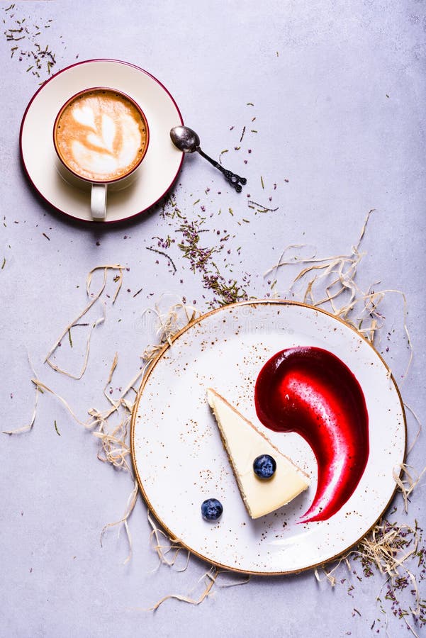 Dessert with Coffee, Cafe or Bakery Sweet Pastry Menu Stock Image ...