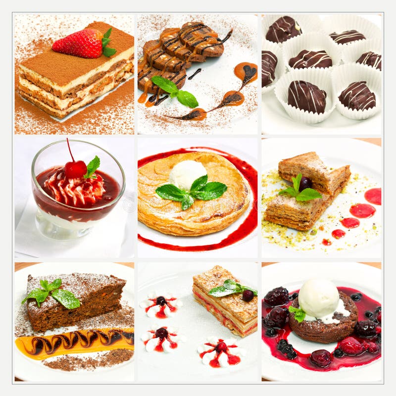 Pancakes Strawberry Syrup Collage Image Stock Photos - Free & Royalty ...