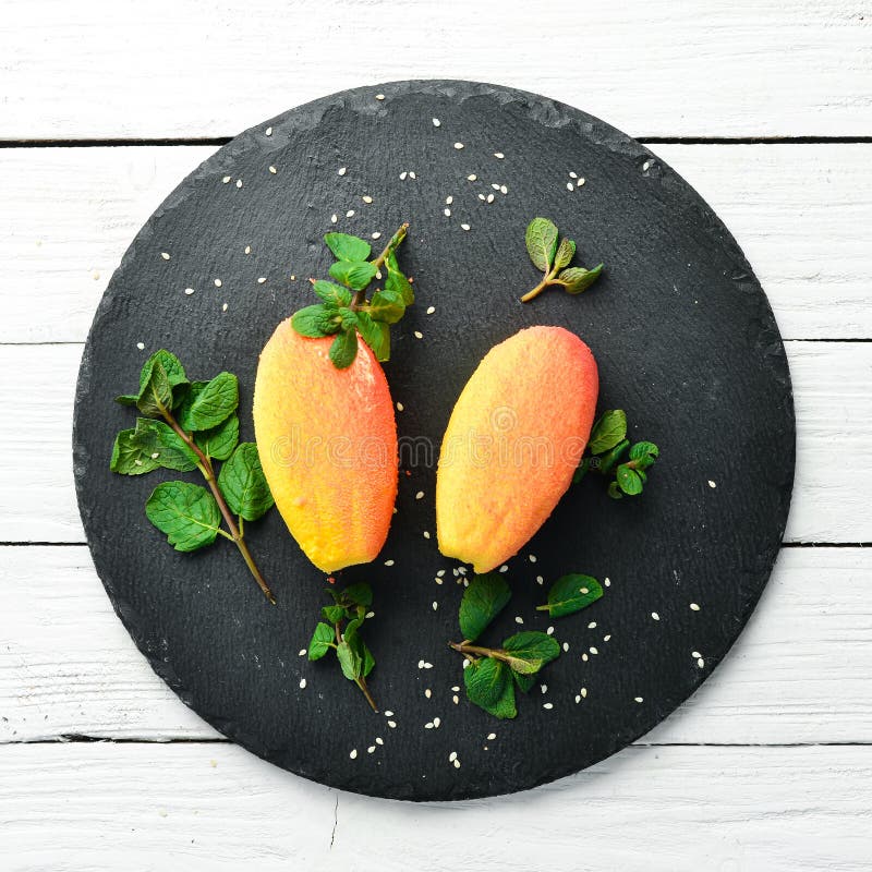 Dessert. Creamy Mango Dessert Stock Photo - Image of fruit, cuisine ...