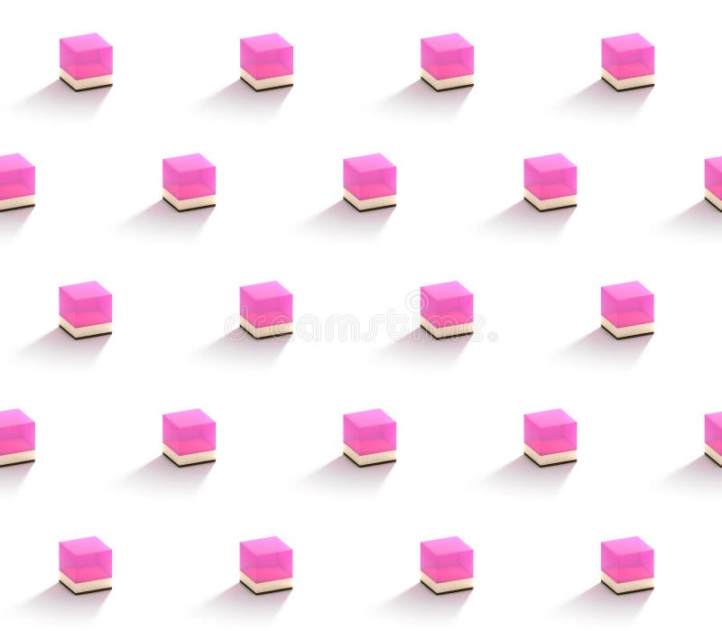 Dessert Cubes Pattern stock illustration. Illustration of dessert ...