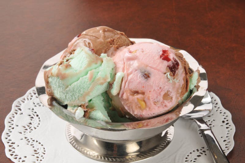 Dessert cup of spumoni stock photo. Image of dish, snack - 31176584