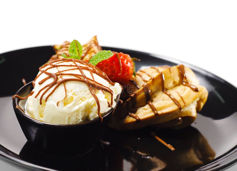 Dessert - Custard Pastry stock image. Image of dessert - 9743217