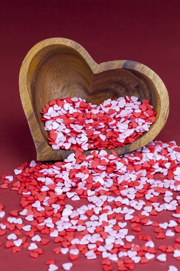 Dessert Decorations Made of Sweet Stock Image - Image of heart, dessert ...