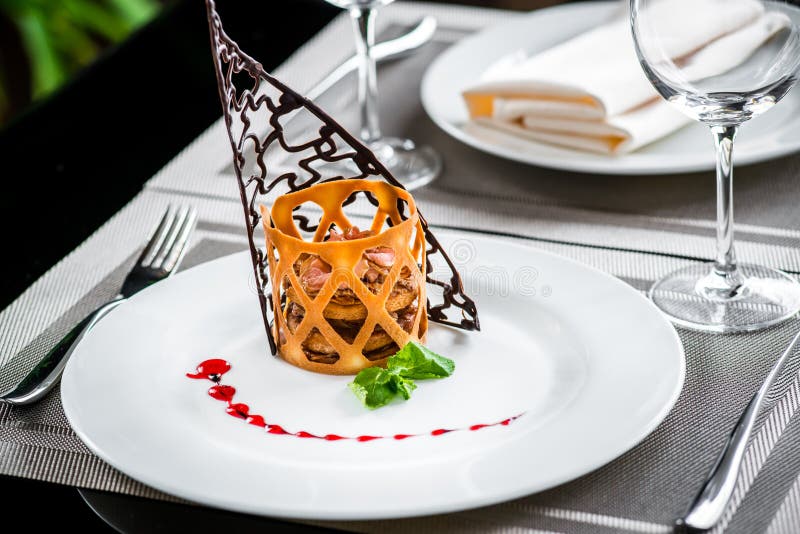 Dessert stock image. Image of brown, tablecloth, cakes - 39915921