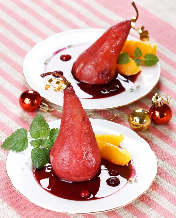 Dessert della pera fotografia stock. Immagine di appetitoso - 11561298