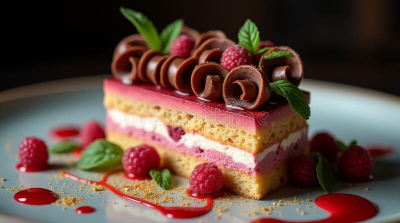 This Dessert Features Multiple Layers of Flavors, Including Raspberry ...