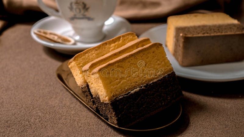 Dessert on the Dining Table Stock Image - Image of sugar, cake: 235007615